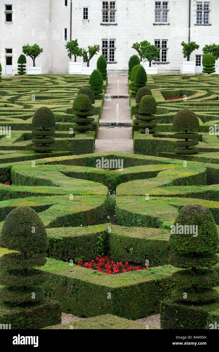 Splendid, decorative gardens at castles in France Stock Photo - Alamy