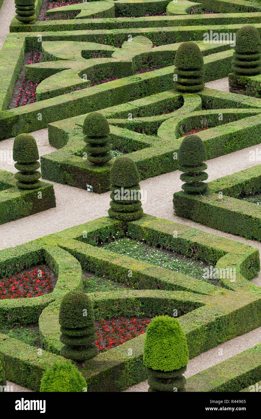 Splendid, decorative gardens at castles in France Stock Photo - Alamy