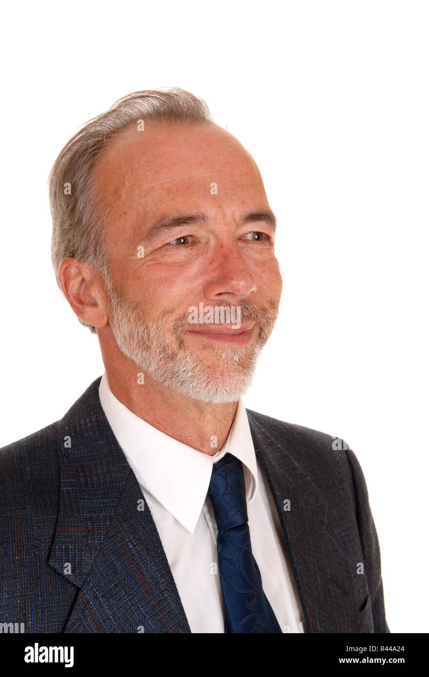 Portrait of middle age man in suit smiling Stock Photo - Alamy