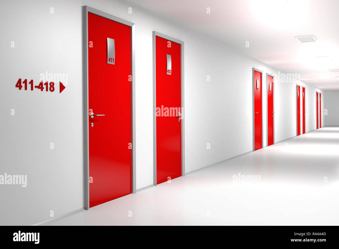 Hotel corridor and numbers hi-res stock photography and images - Alamy