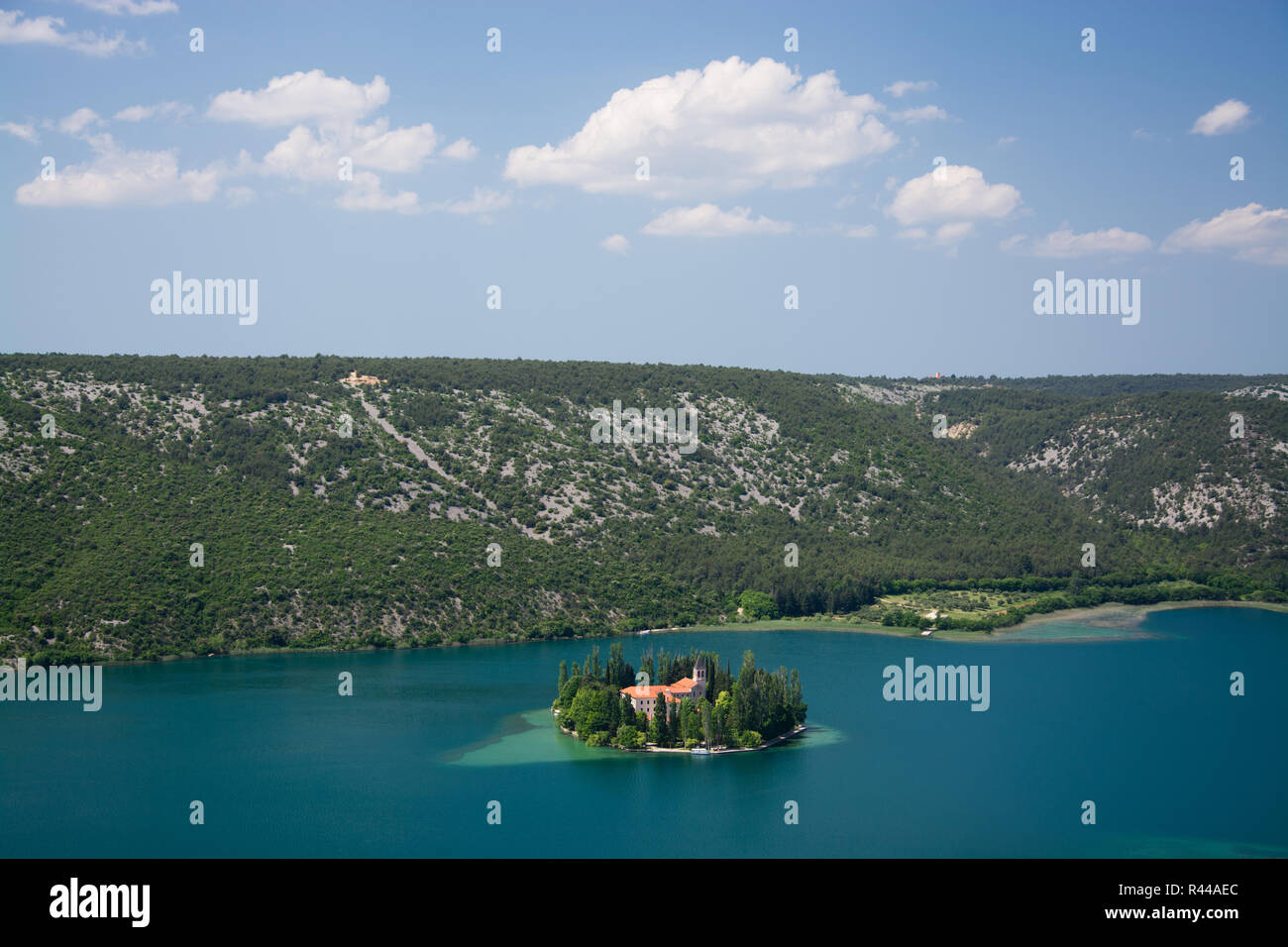The Visovac Monastery is a Catholic monastery on the island of Visovac in the Krka National Park ...