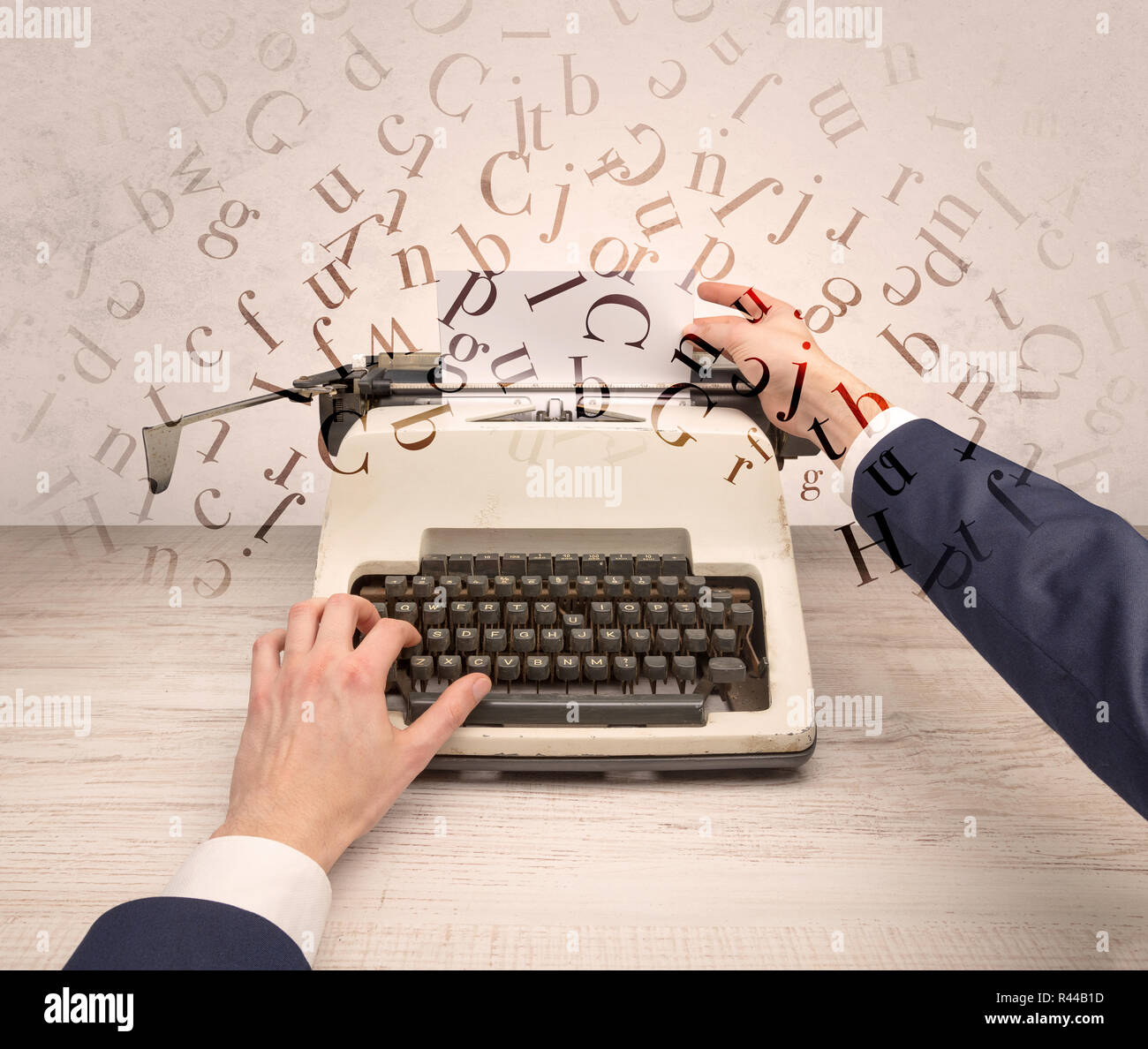 First type writing machine hi-res stock photography and images - Alamy