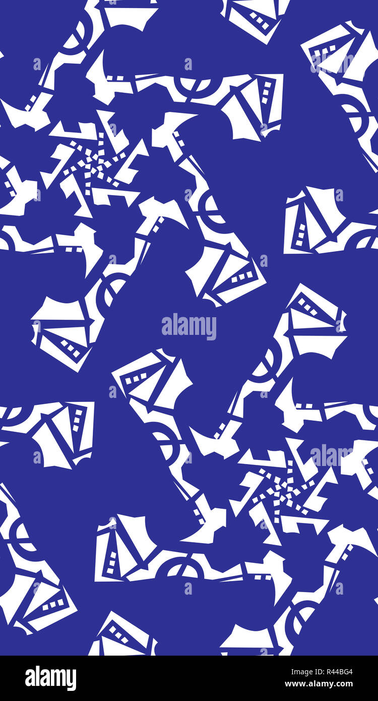 Seamless Blue Pinwheels Stock Photo - Alamy