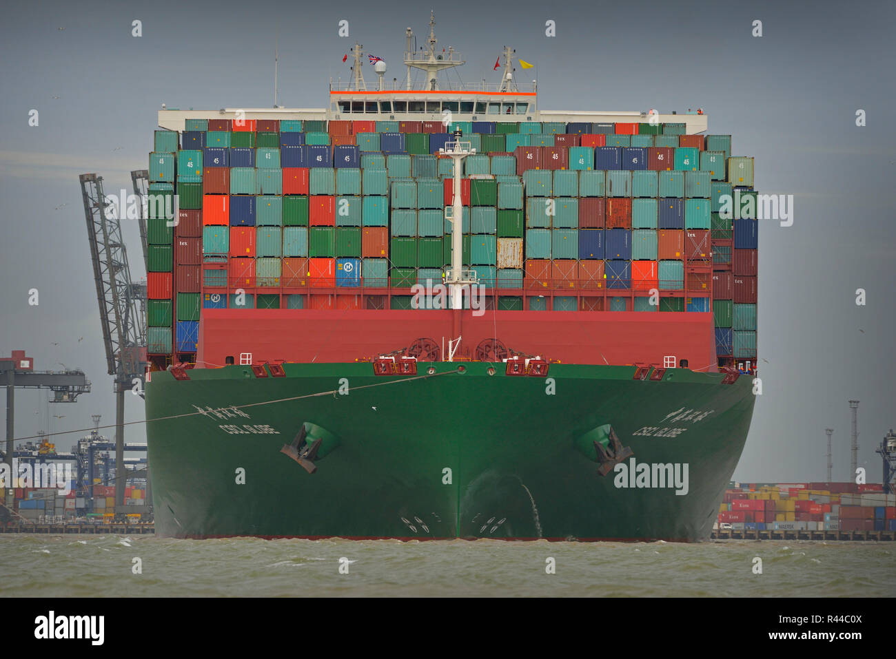 World's largest container ship Stock Photo - Alamy