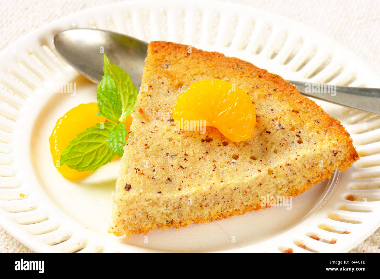 Spiced lemon nut cake Stock Photo - Alamy
