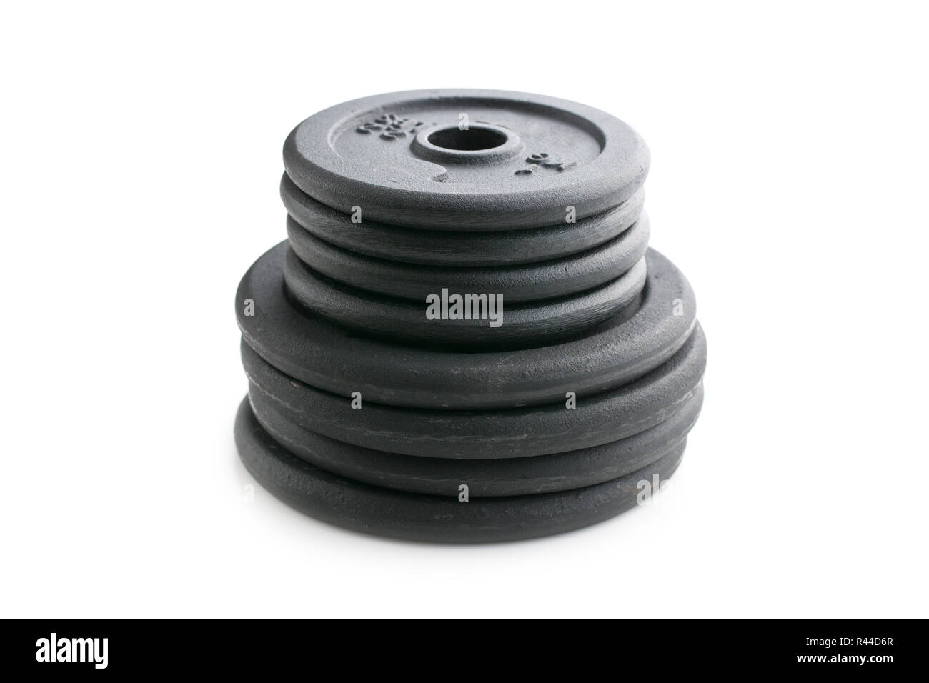 Dumbbell disc Cut Out Stock Images & Pictures - Alamy