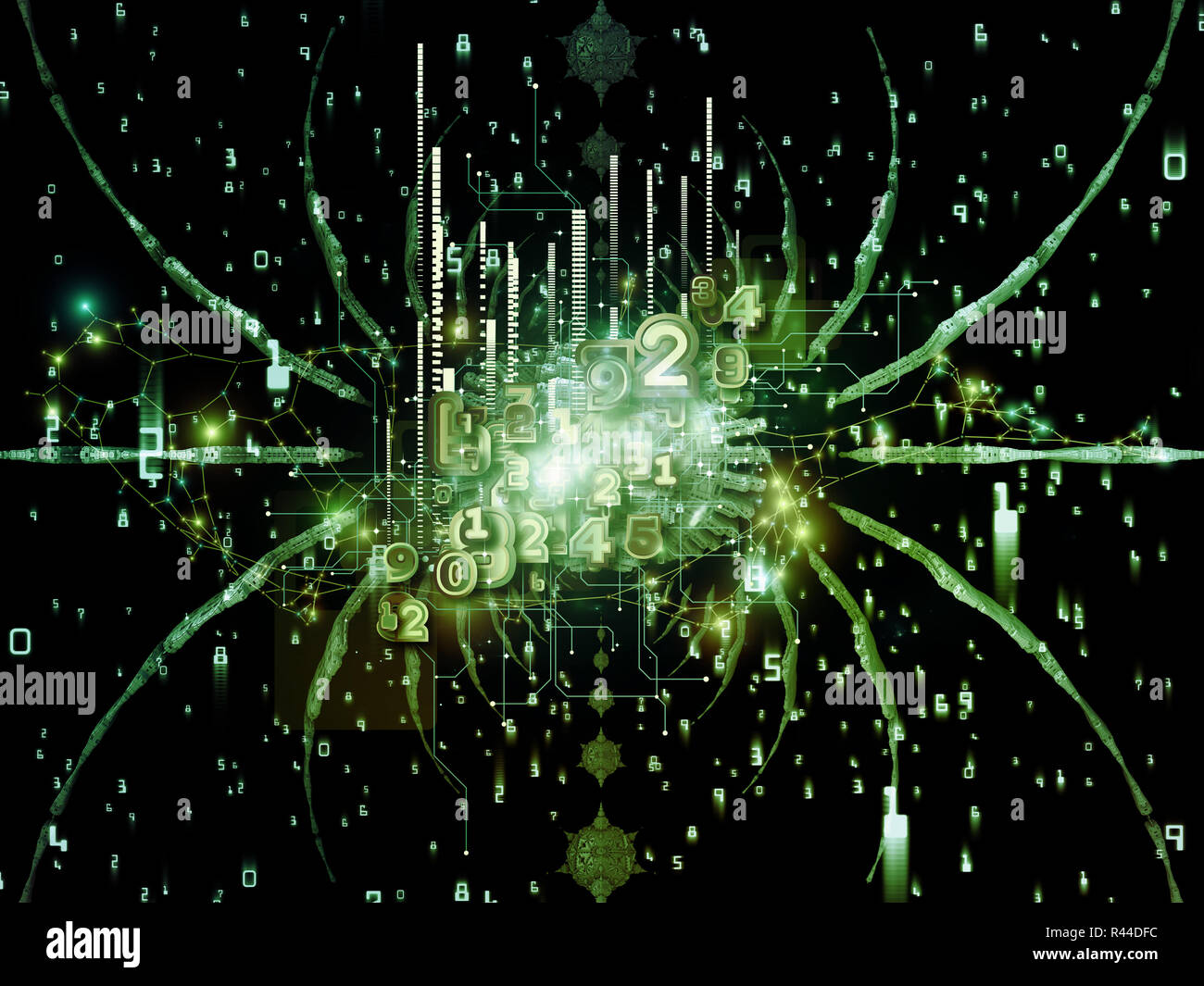 Digital math effect hi-res stock photography and images - Alamy