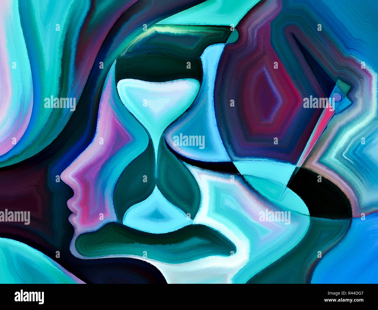 Evolving Mind Shapes Stock Photo - Alamy