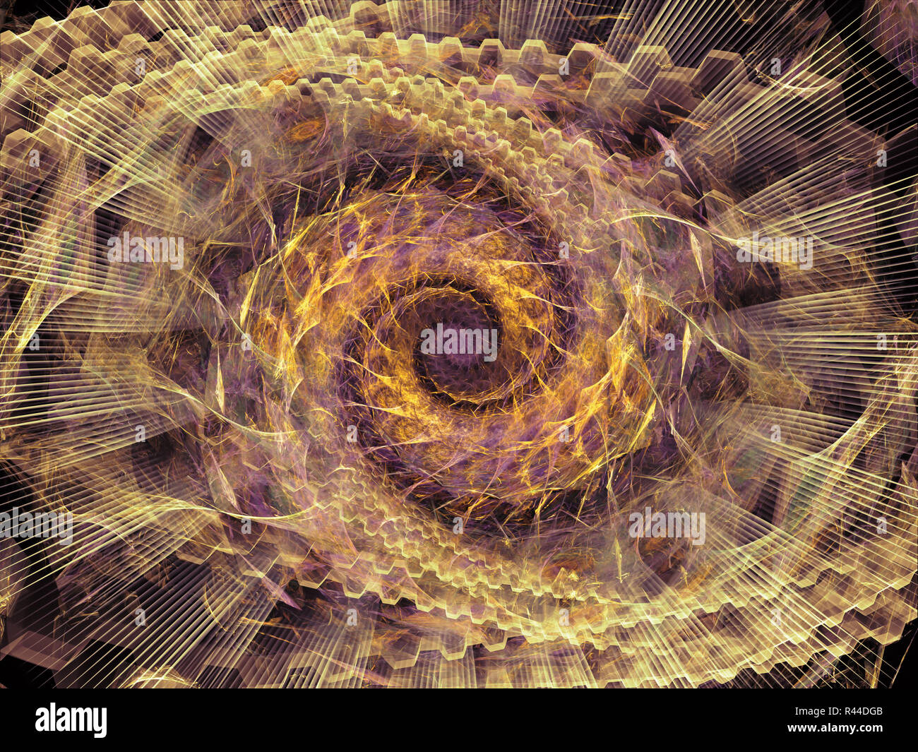 Unfolding of Spiral Pattern Stock Photo - Alamy