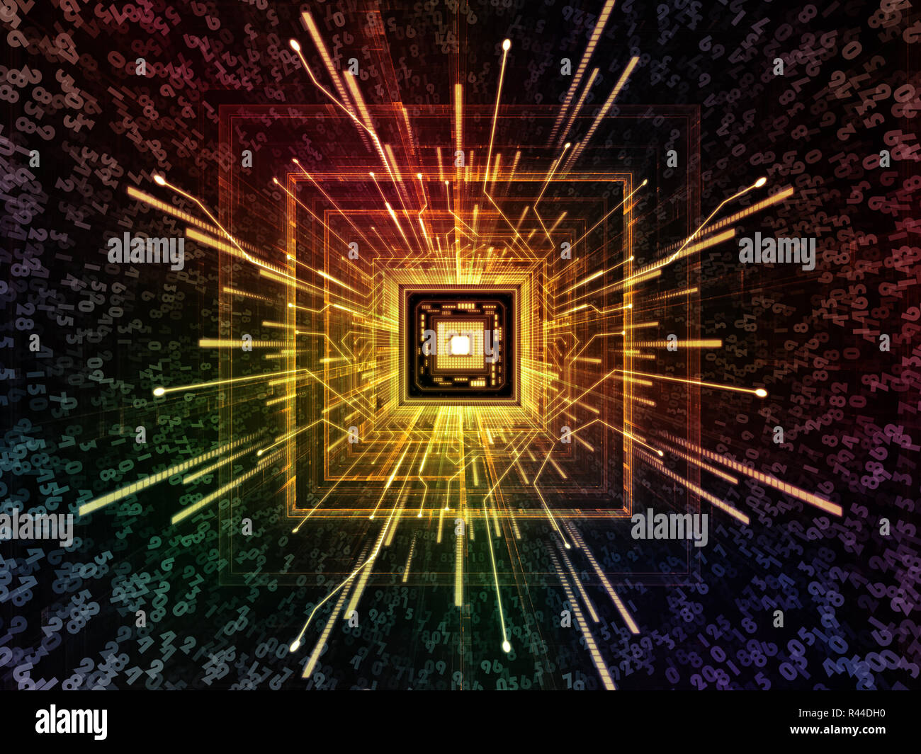 Inner Life of CPU Stock Photo - Alamy