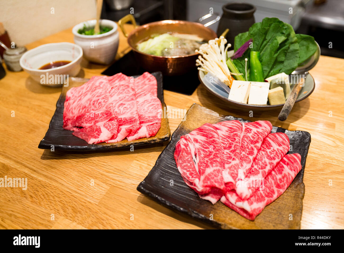 Japanese hot pot Stock Photo - Alamy