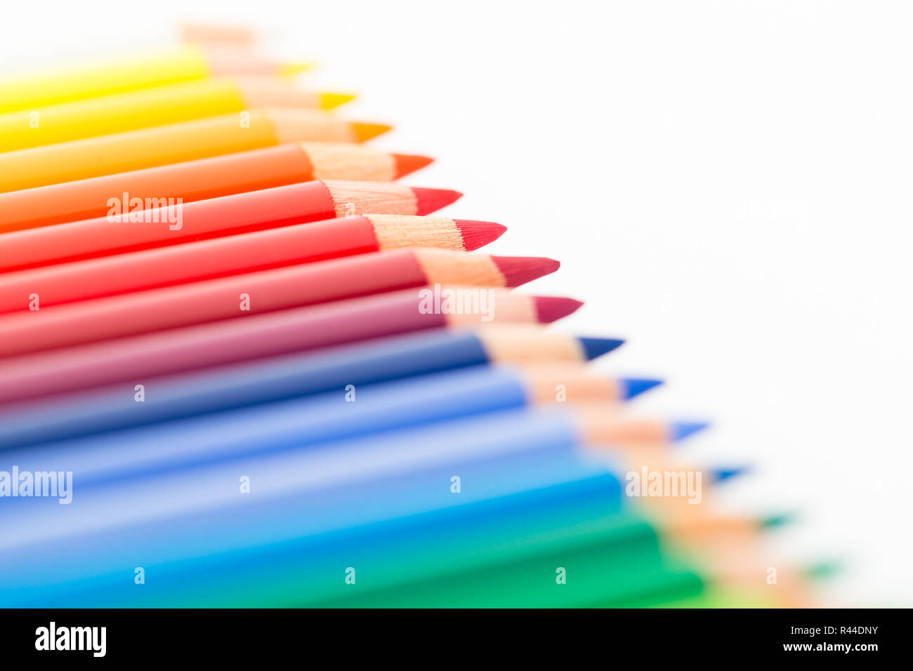Colour pencil close up Stock Photo - Alamy