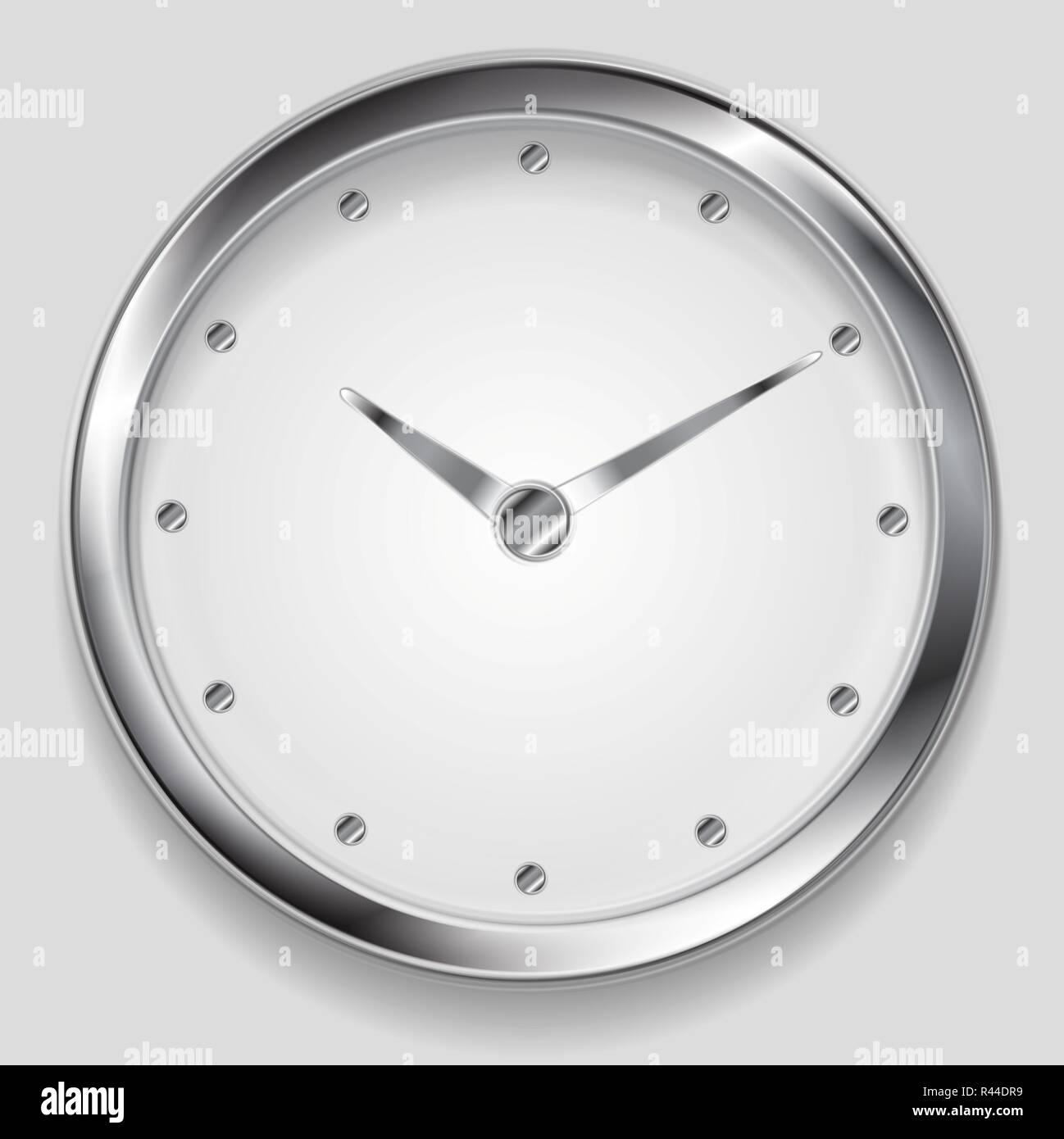 Abstract metallic clock design Stock Photo - Alamy
