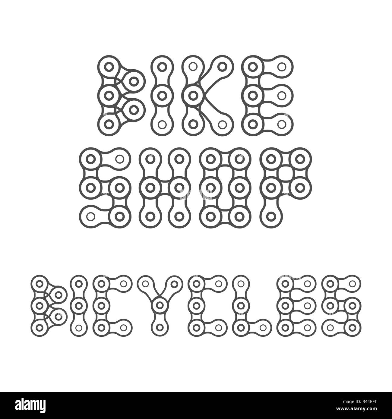 Chain letters Black and White Stock Photos & Images - Alamy