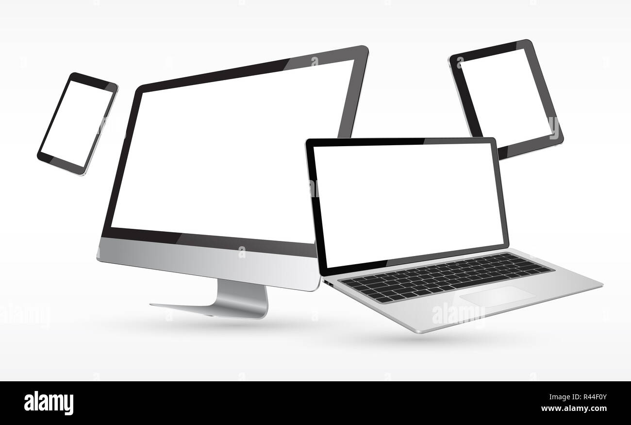 Modern digital tech device collection Stock Photo - Alamy