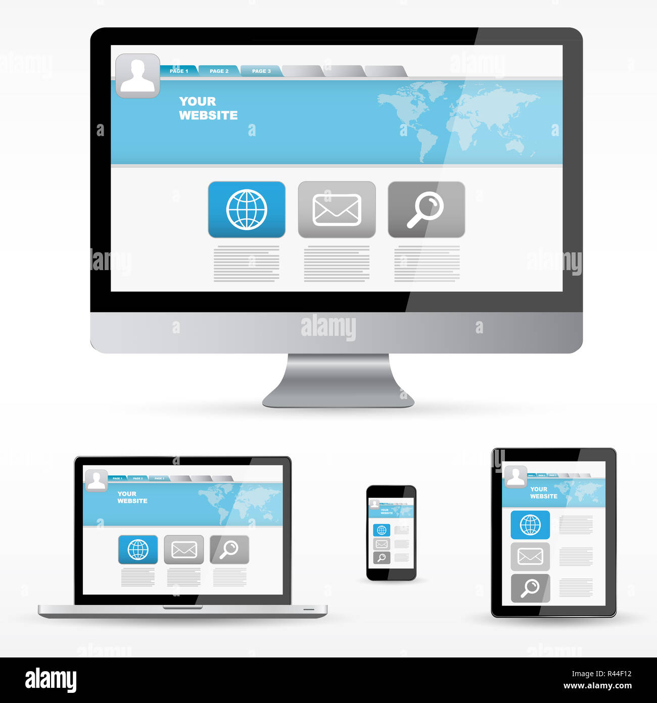 Tech icon pack hi-res stock photography and images - Alamy