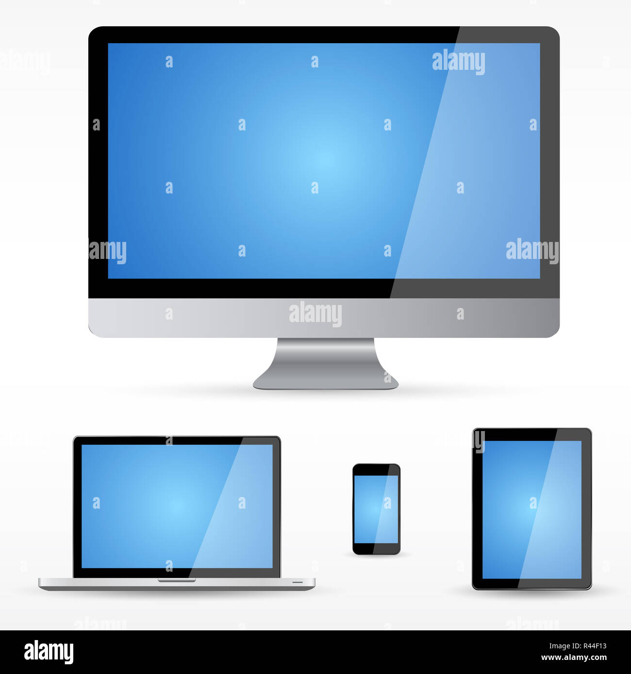 Modern digital tech device collection Stock Photo - Alamy