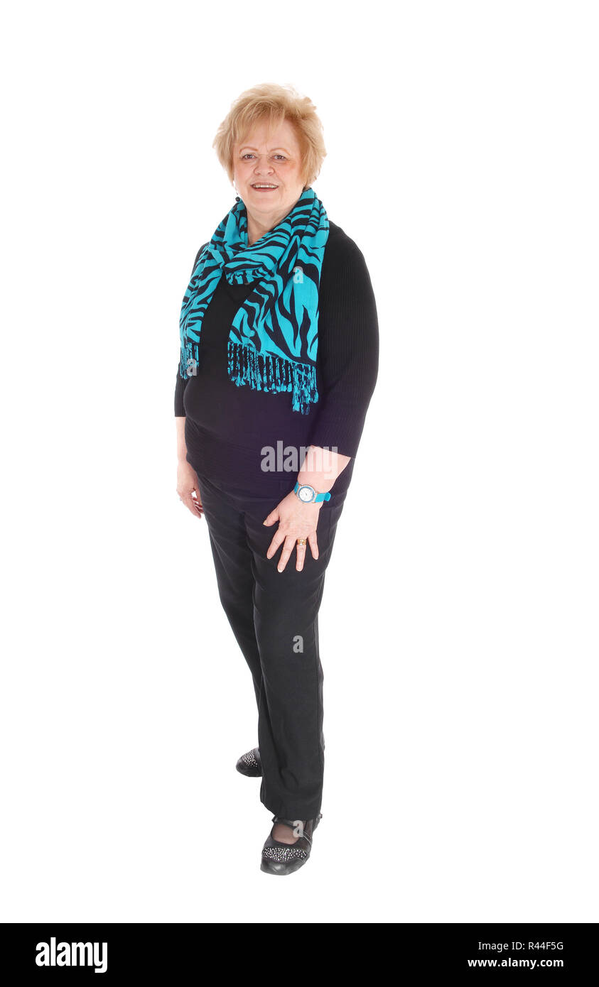 Blonde older lady Cut Out Stock Images & Pictures - Alamy