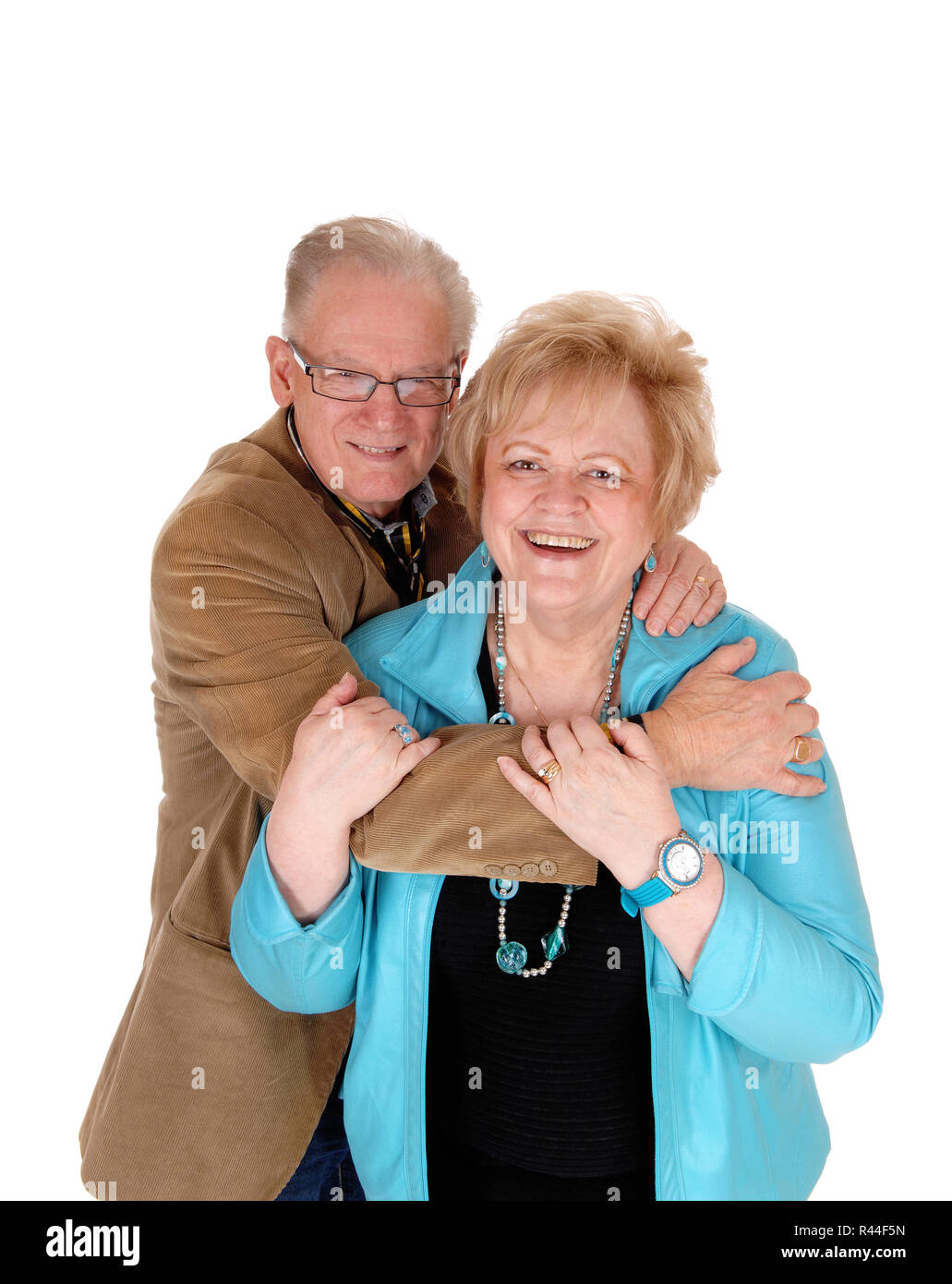 Older couple hugging Stock Photo - Alamy