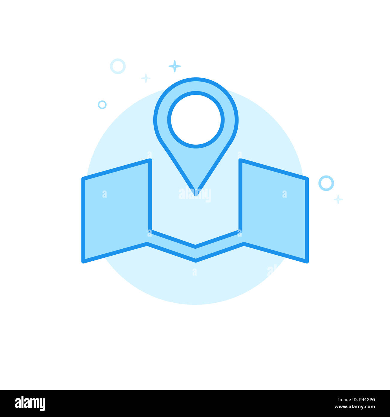 Location Flat Icon. Wedding Venue Symbol, Pictogram, Sign. Light Flat ...