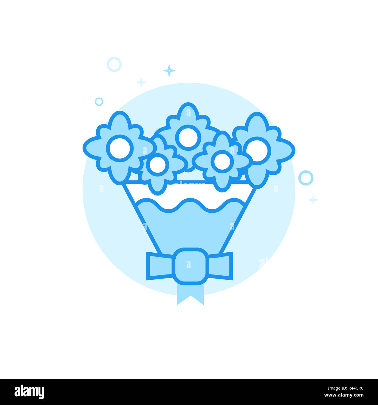 Bouquet of Flowers Flat Icon. The Bride's Bouquet Symbol, Pictogram ...