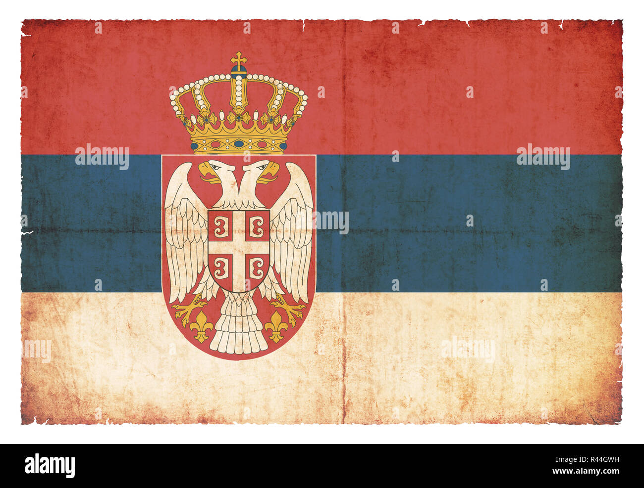 Serb flag serbia Cut Out Stock Images & Pictures - Alamy