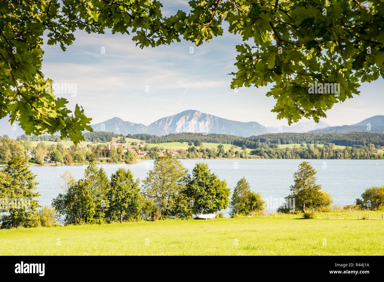 Lake Riegsee in Bavaria Stock Photo - Alamy