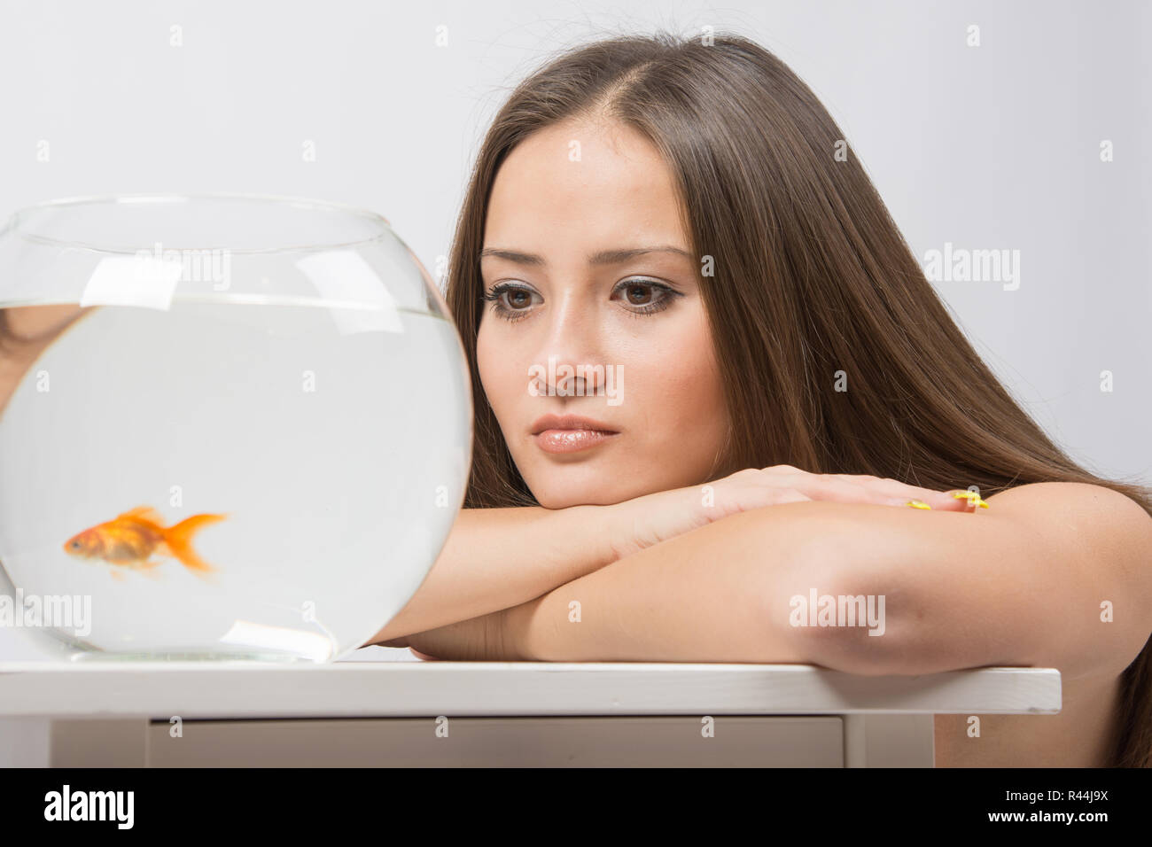 The Sad Fish In Bowl