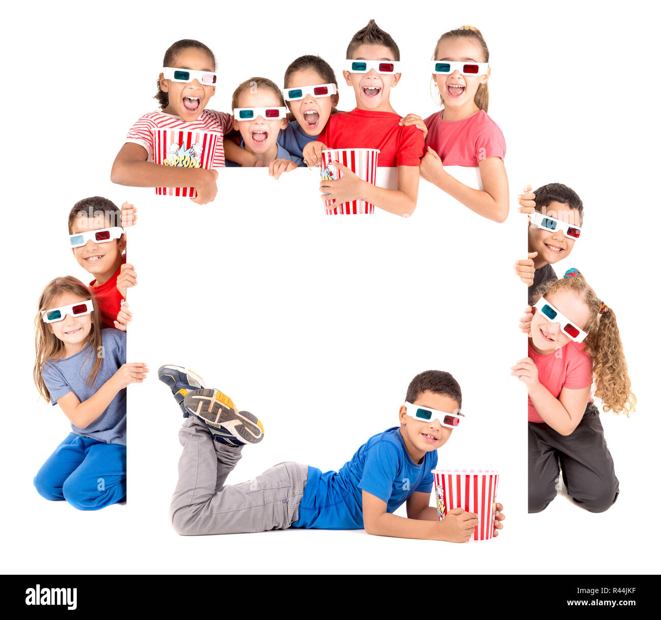 Kids in the movies Stock Photo - Alamy