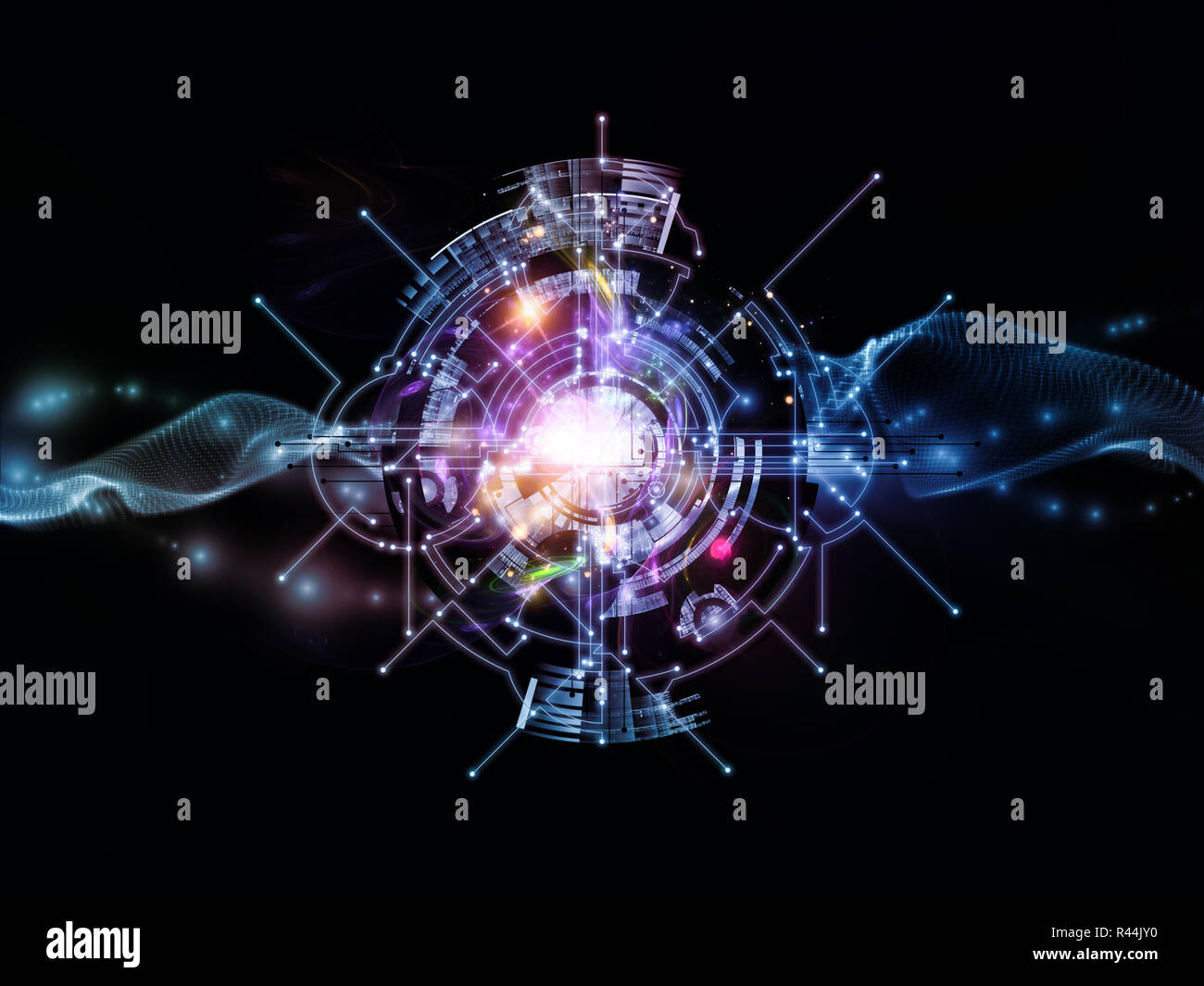 Center of radial network hi-res stock photography and images - Alamy