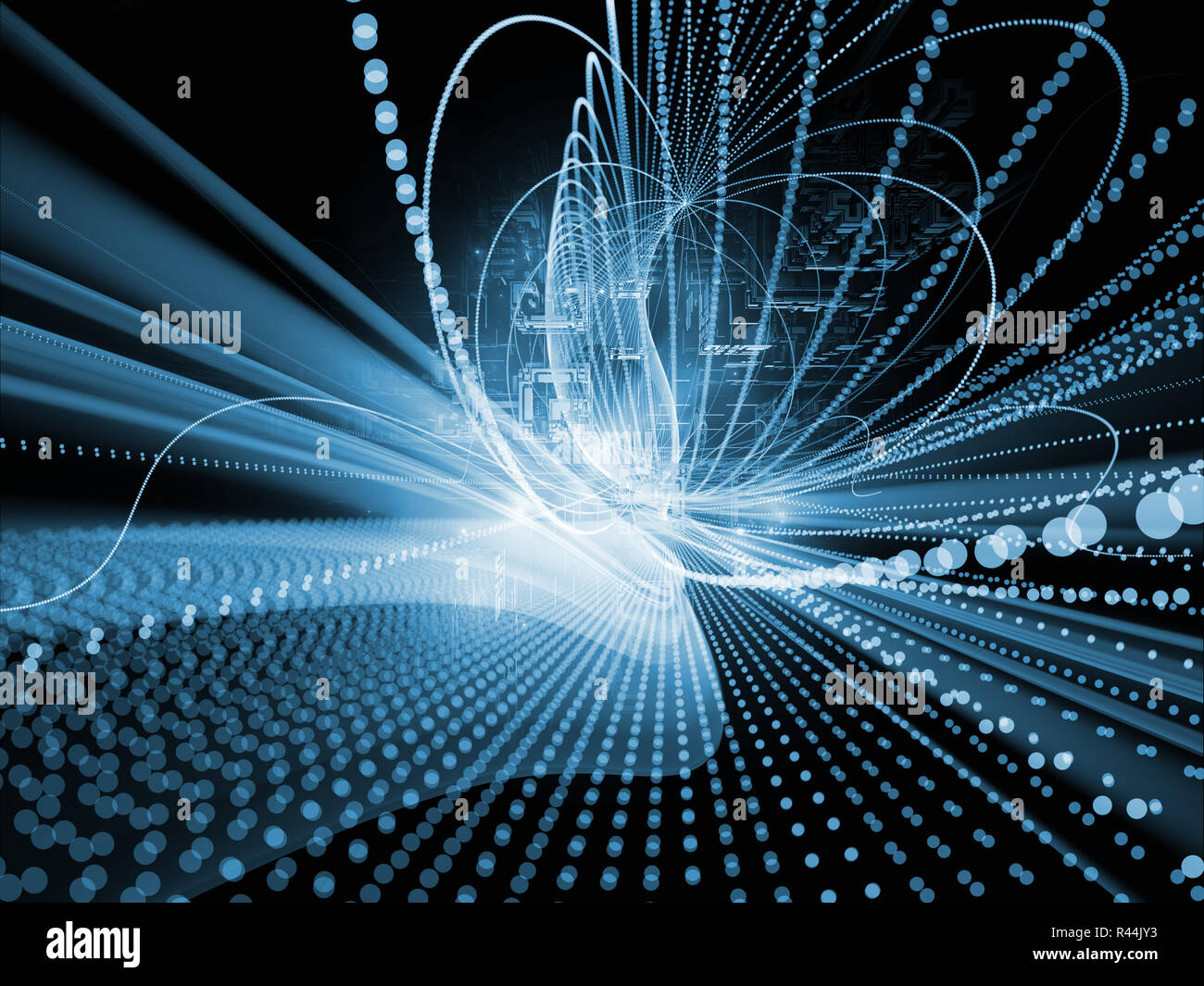 Visualization of Wave Particle Stock Photo - Alamy