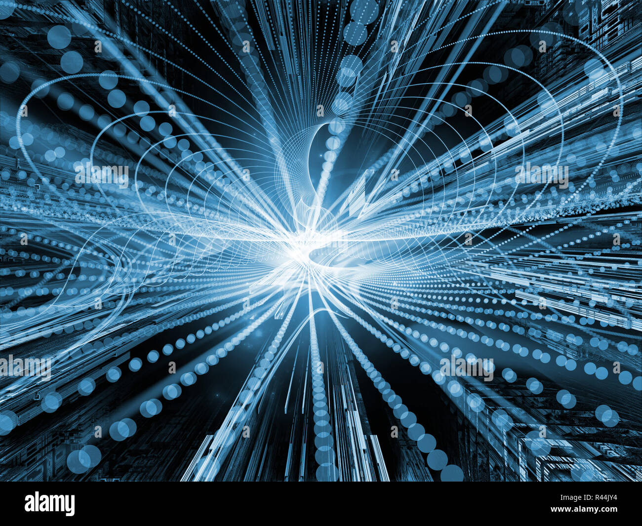 Visualization of Wave Particle Stock Photo - Alamy