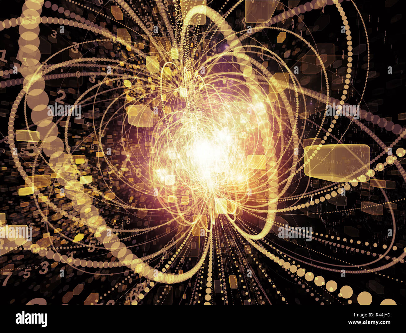 Processing Wave Particle Stock Photo - Alamy