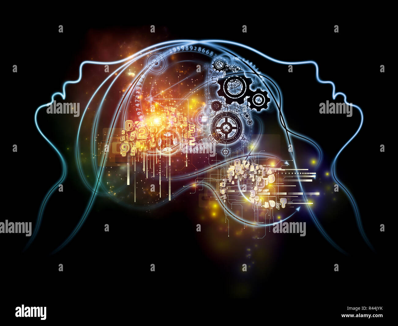Lights of Mathematics Stock Photo - Alamy