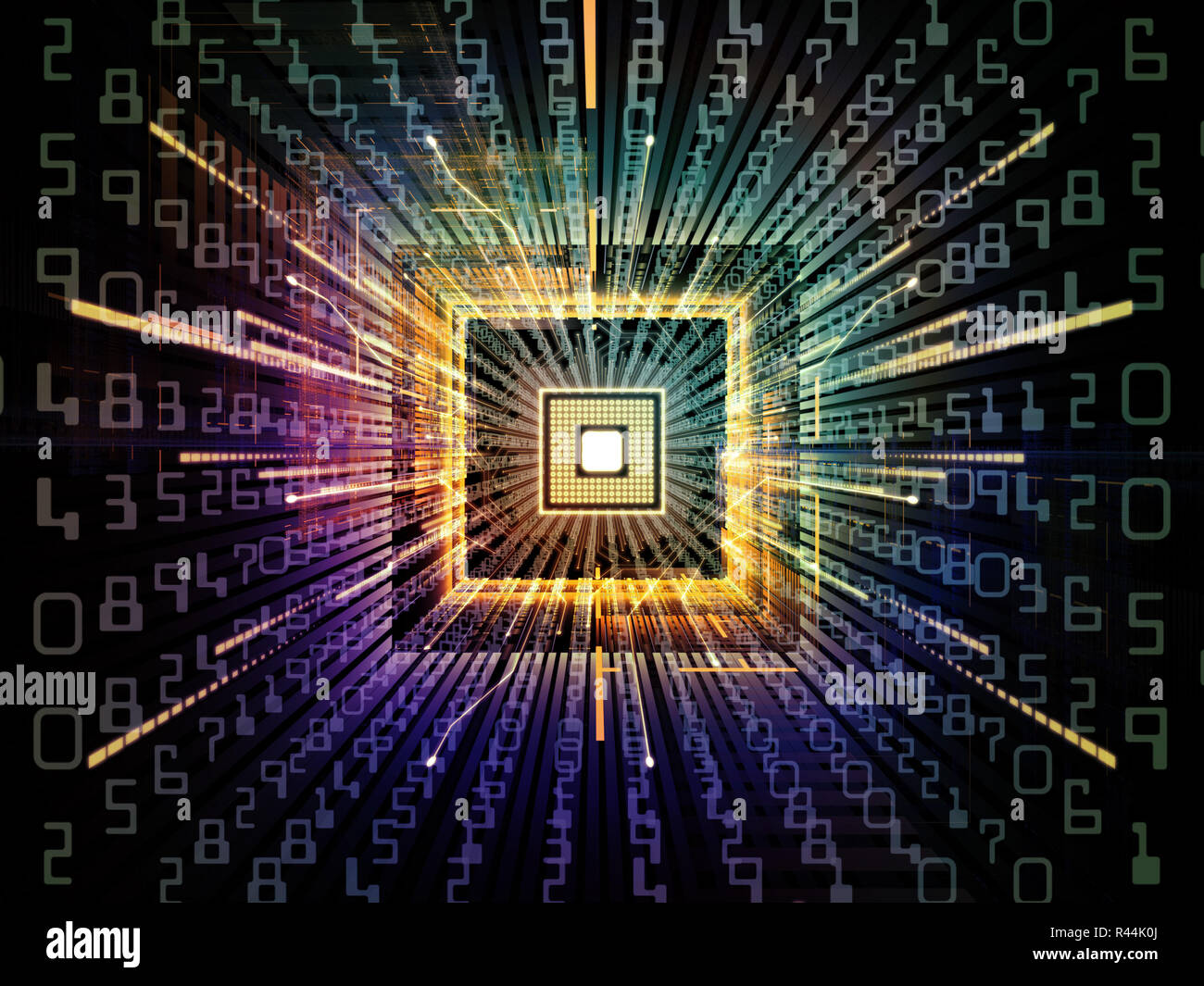 Inner Life of CPU Stock Photo - Alamy