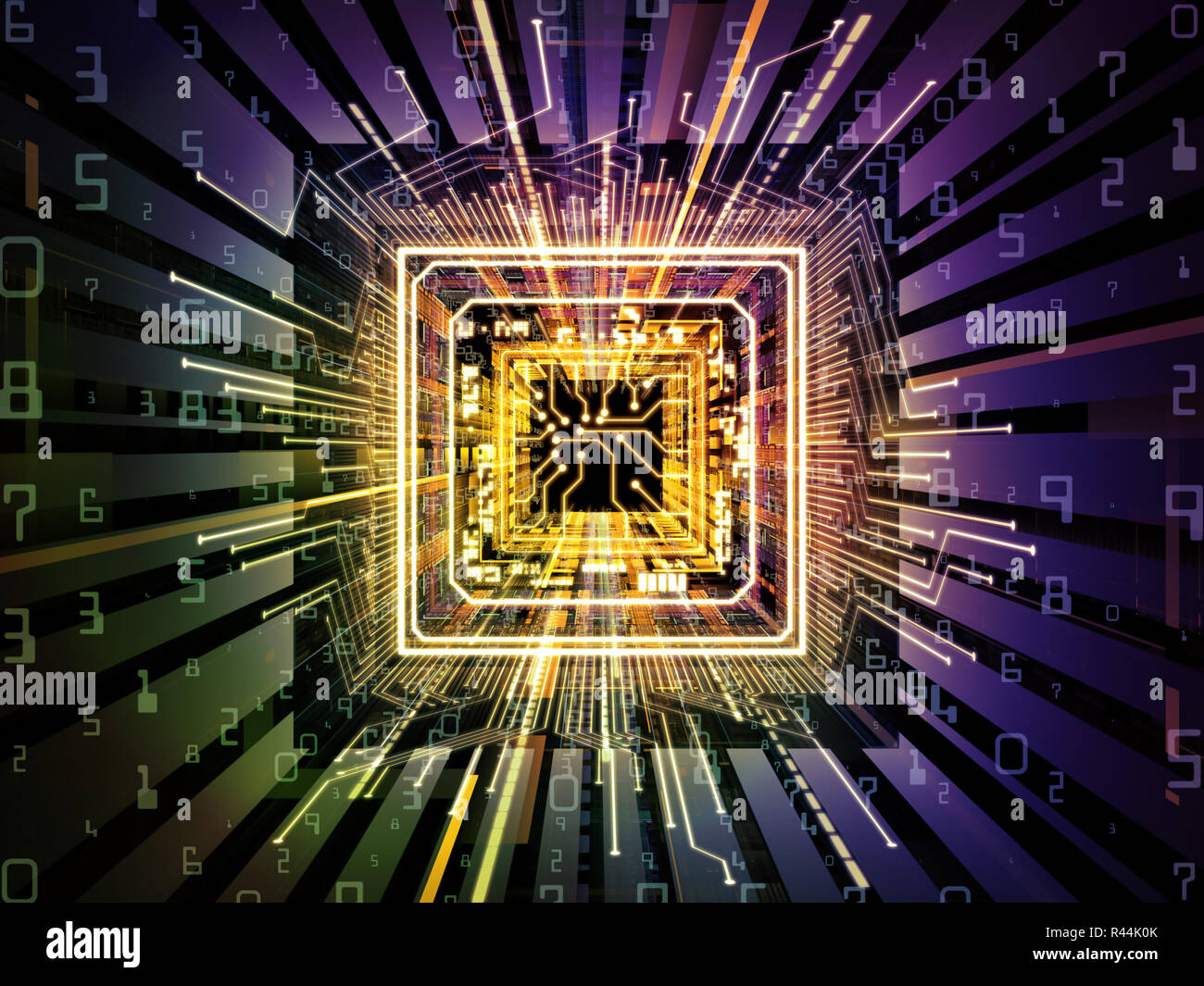 Energy of CPU Stock Photo - Alamy