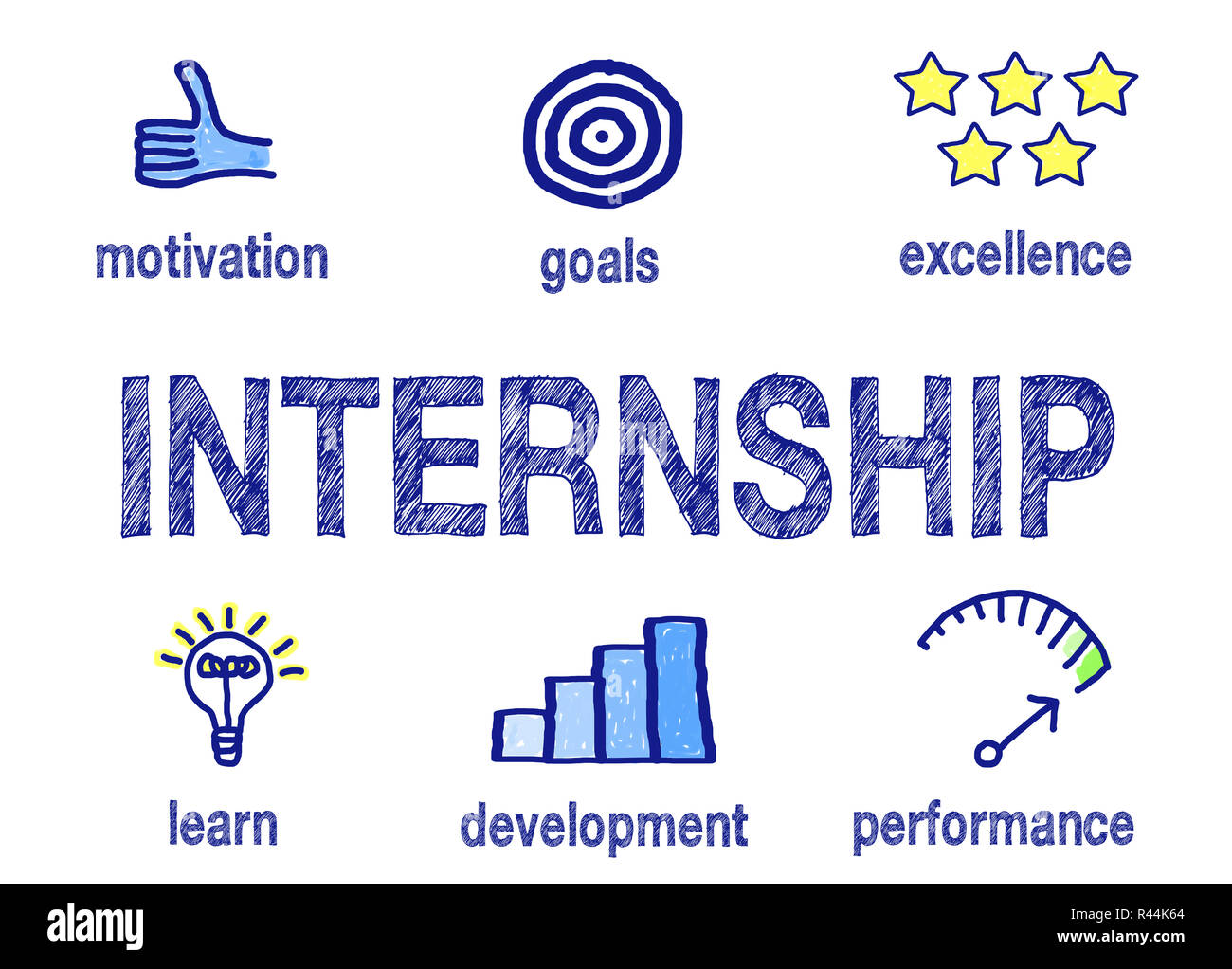 Internship - Motivation and Development Stock Photo - Alamy