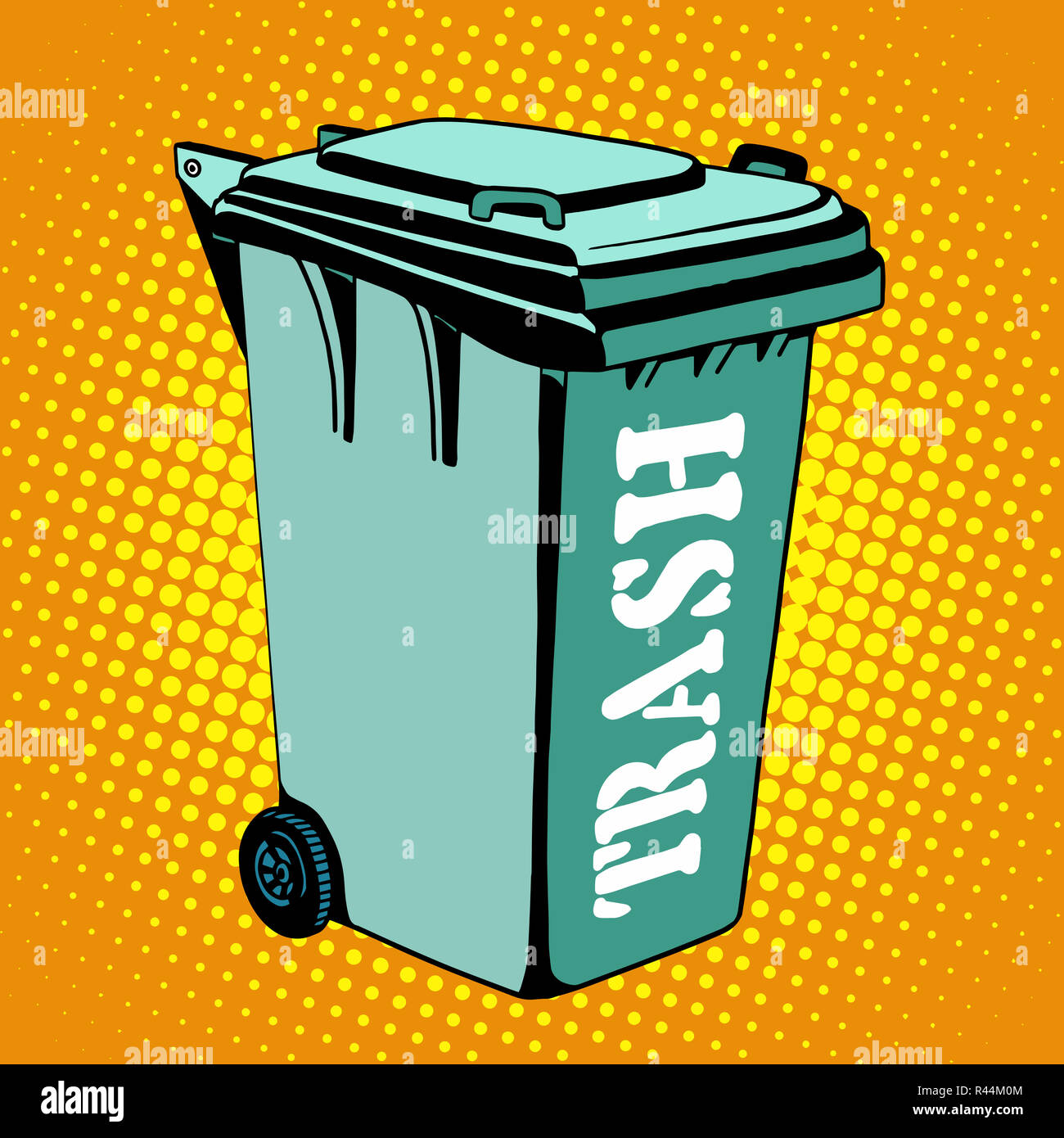 Trash ecology recycling tank Stock Photo - Alamy