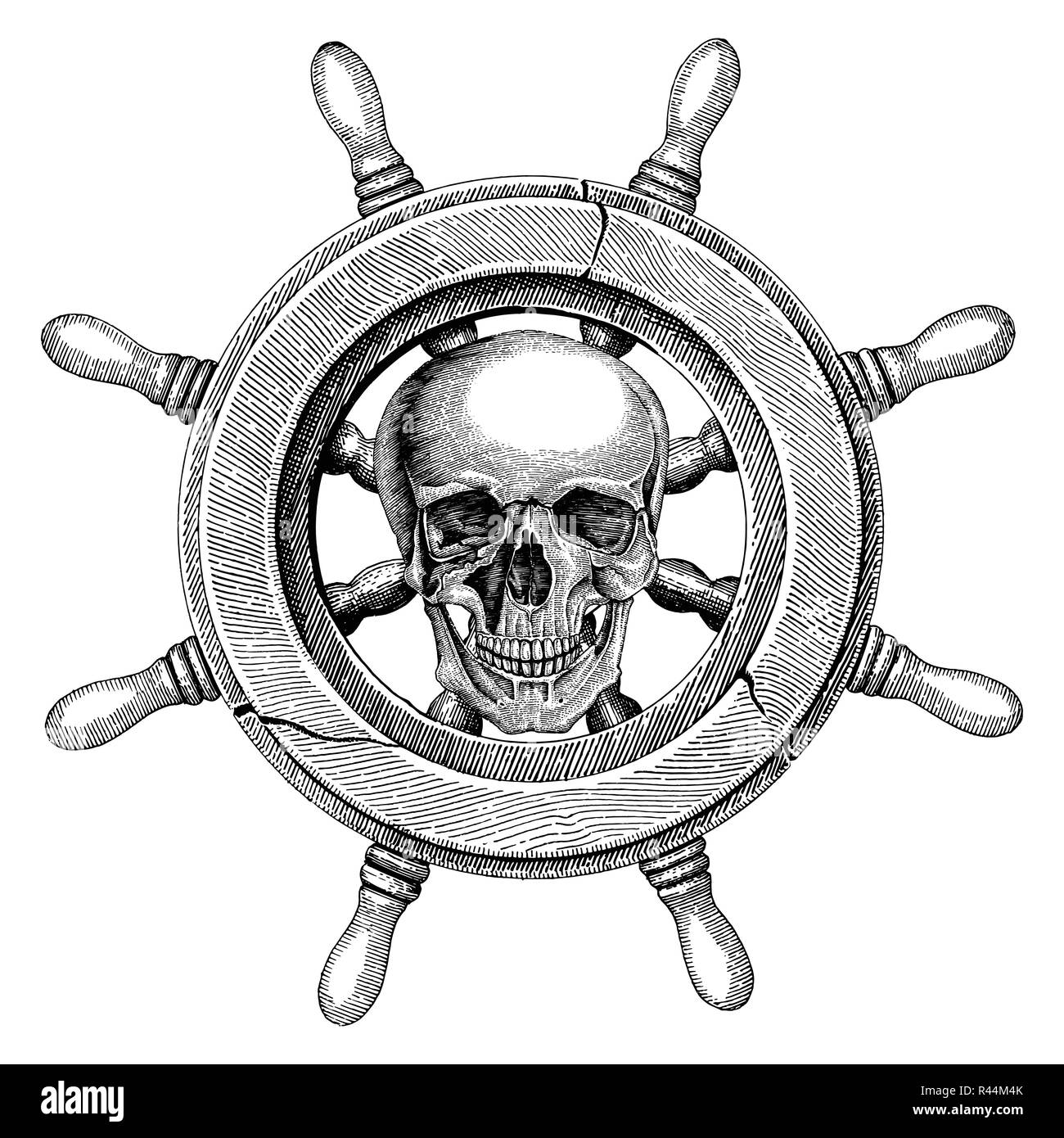 Pirate Ship Steering Wheel Drawing Pirate Steering Wheel. Piracy Icon