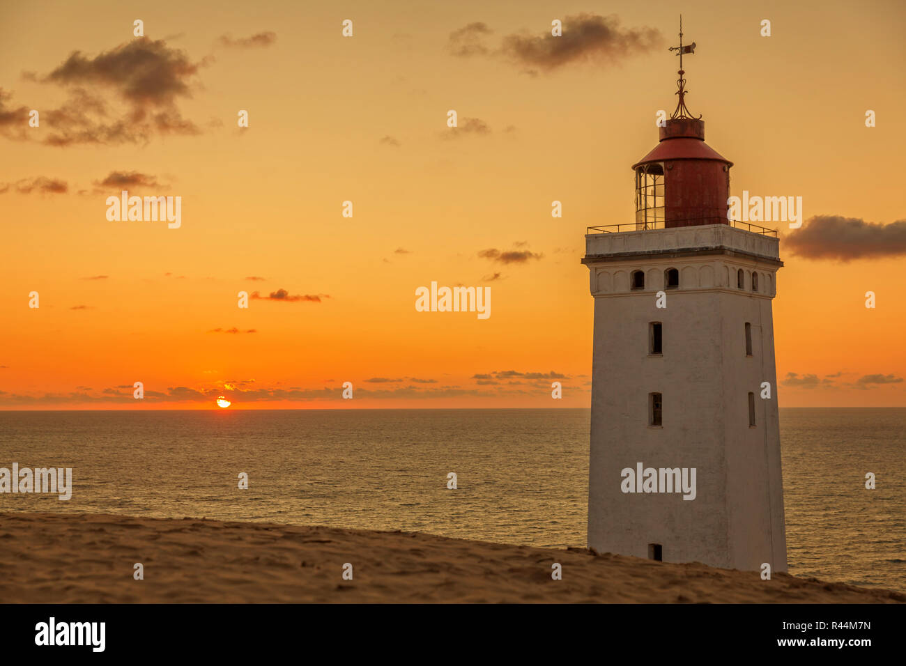 old abandoned lighthouse in denmark - rubjerg knude Stock Photo - Alamy