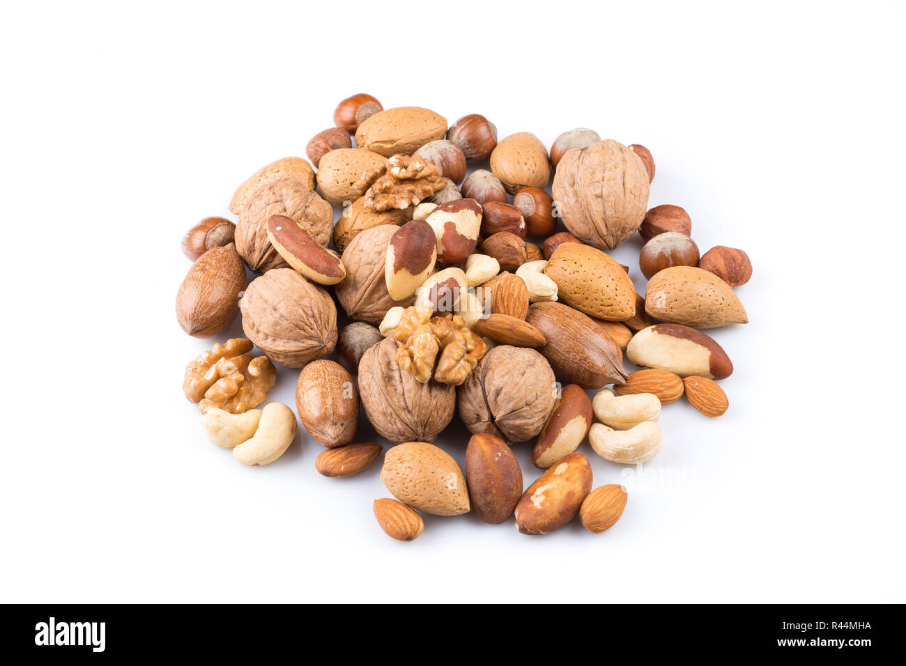 Variety of Mixed Nuts Stock Photo - Alamy