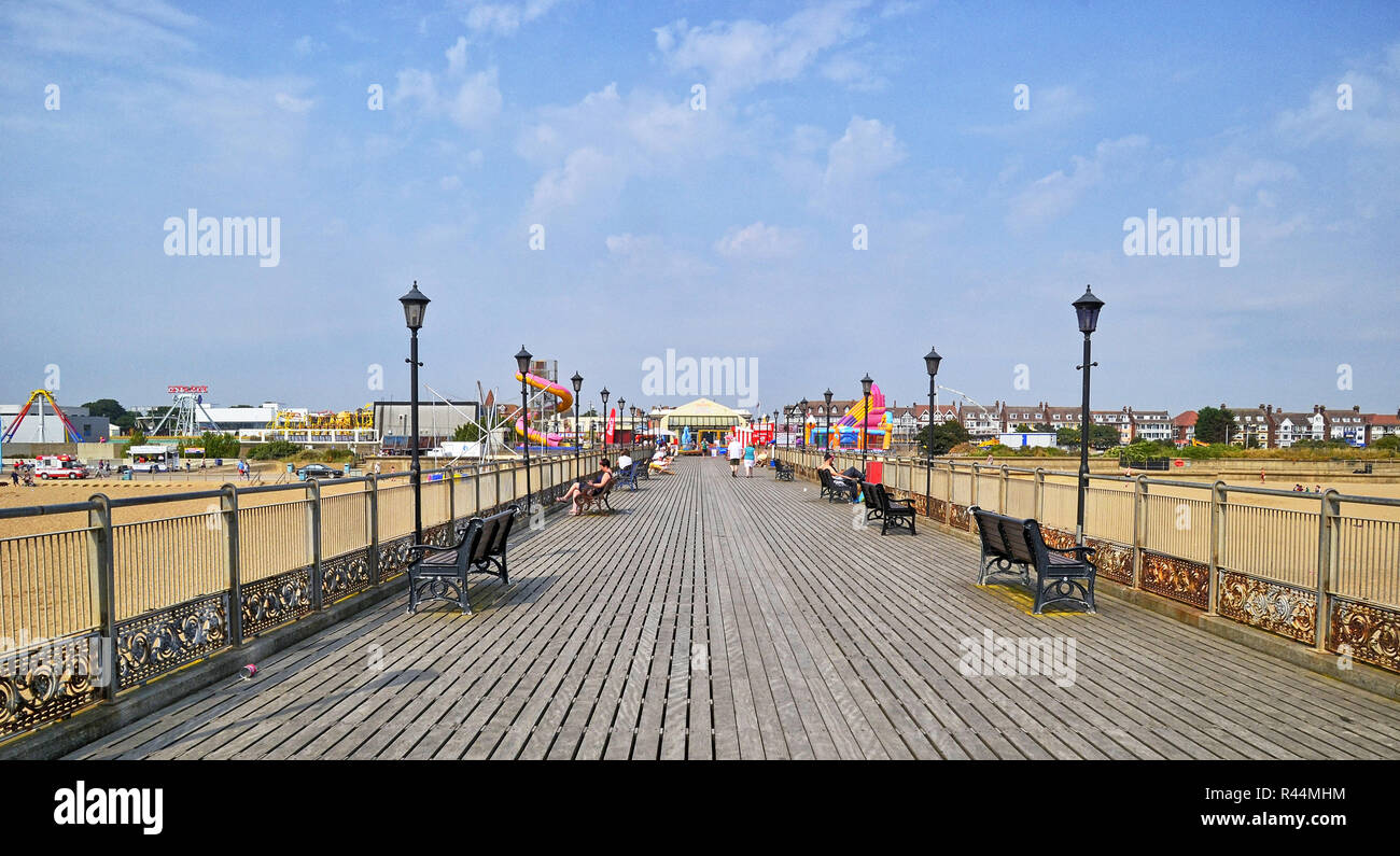 Pier in Skegness, Lincolnshire, UK Stock Photo - Alamy