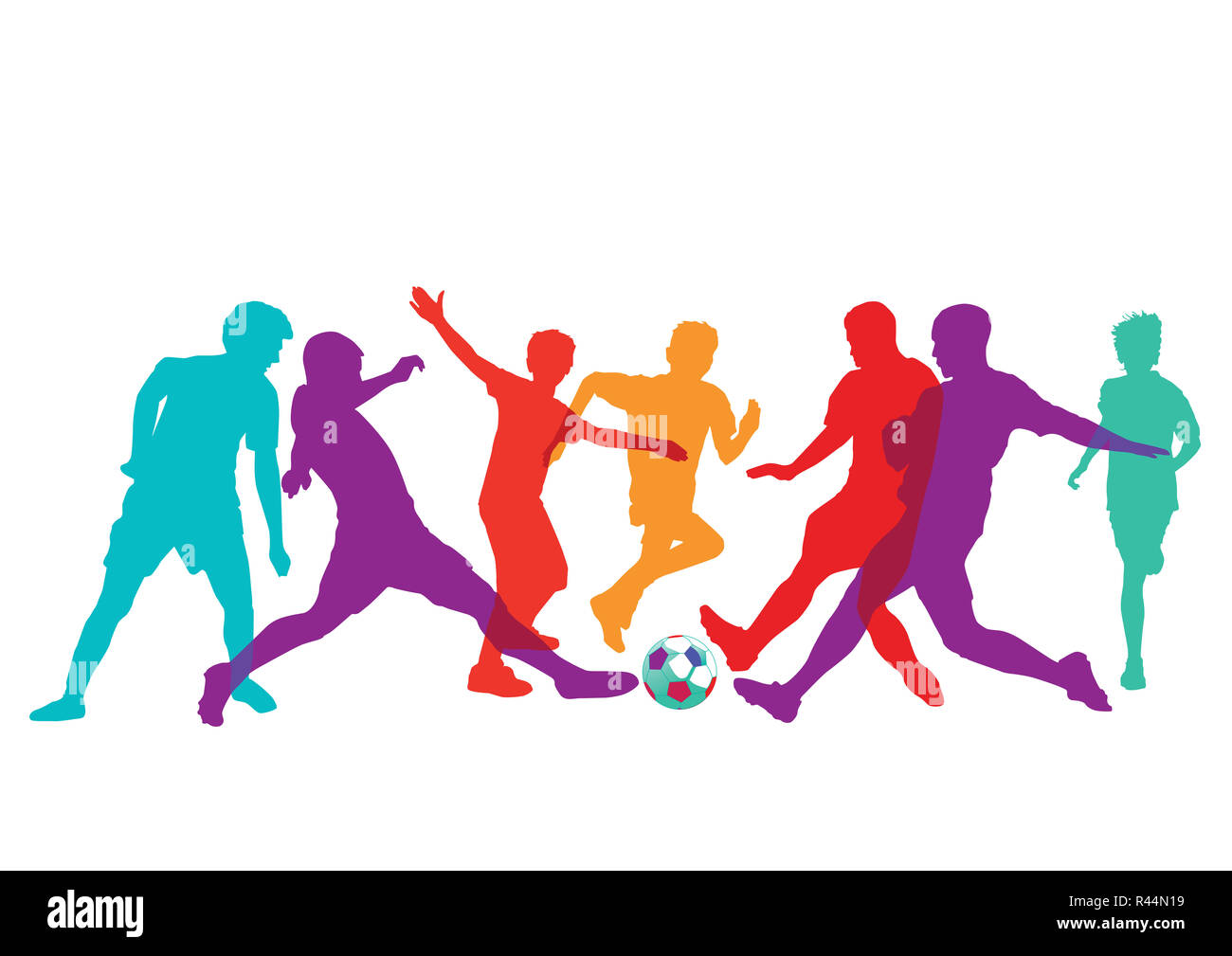 football players on the pitch Stock Photo - Alamy