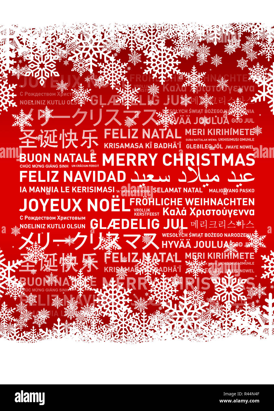 Merry christmas card from the world Stock Photo - Alamy