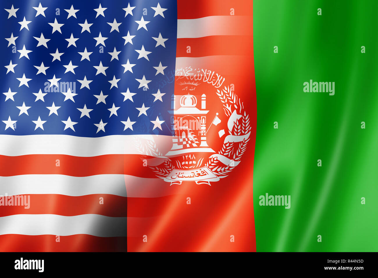 USA and Afghanistan flag Stock Photo - Alamy