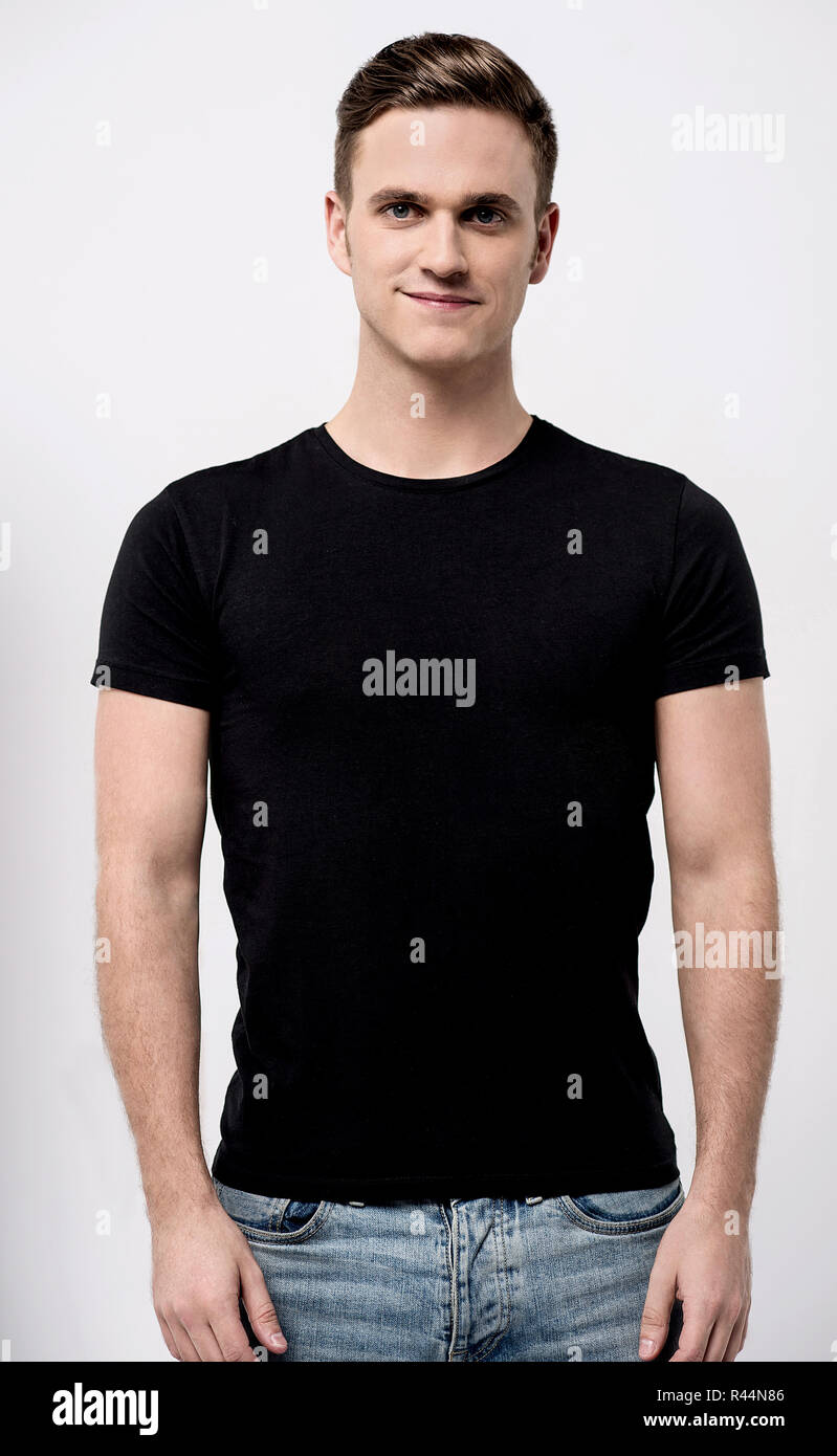 Smart muscular young man Stock Photo - Alamy