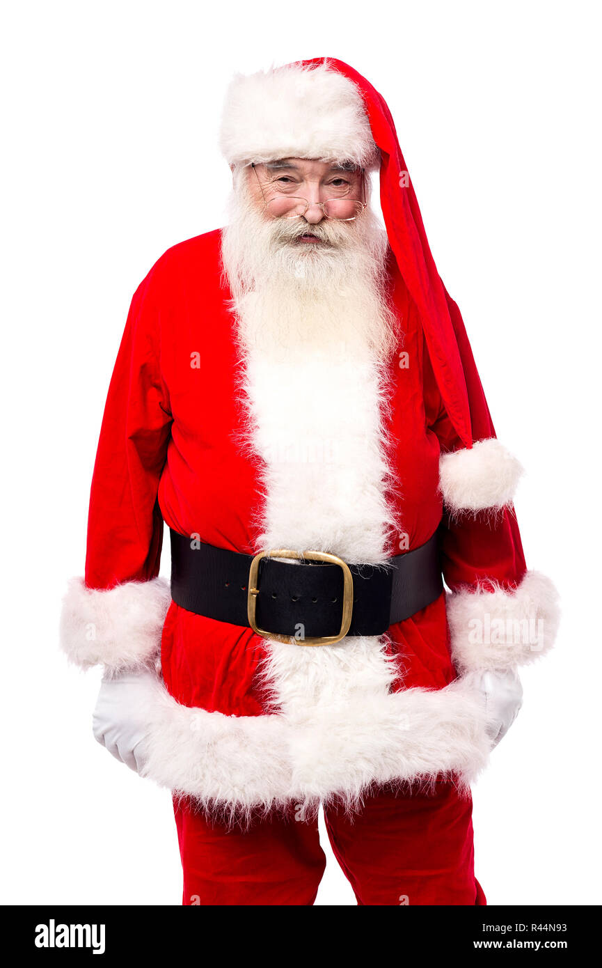 Santa claus isolated on white Stock Photo - Alamy