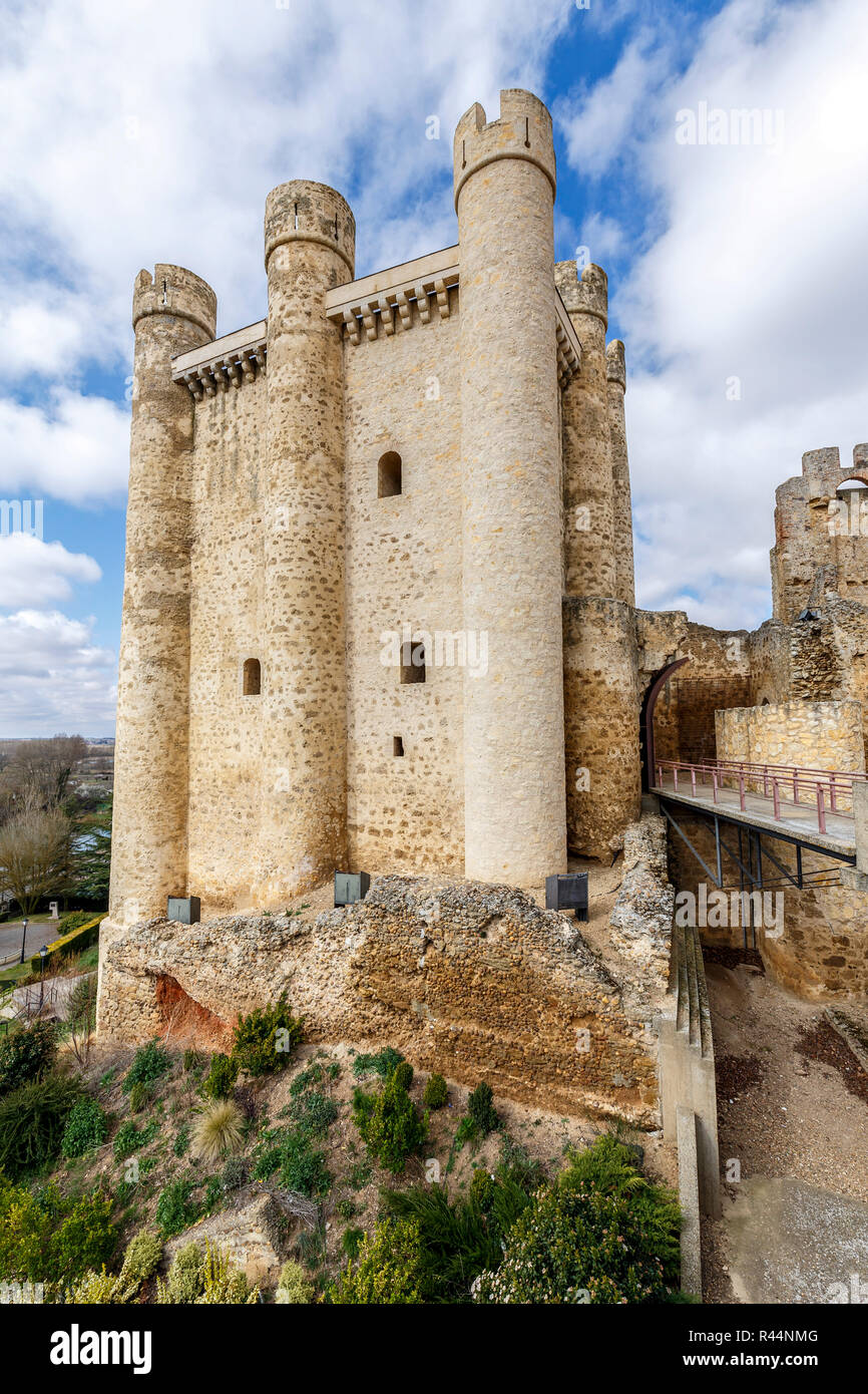 Castle at Valencia de Don Juan, Castilla y Leon Stock Photo - Alamy
