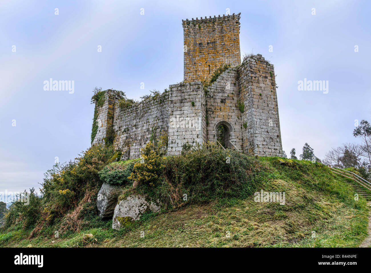 Facade of the Andrade's Tower Stock Photo - Alamy