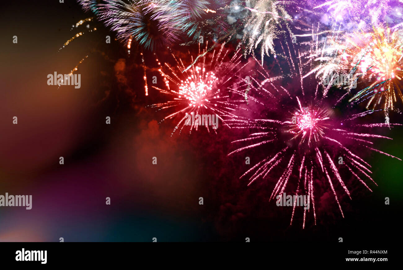 fireworks colors lights Stock Photo - Alamy